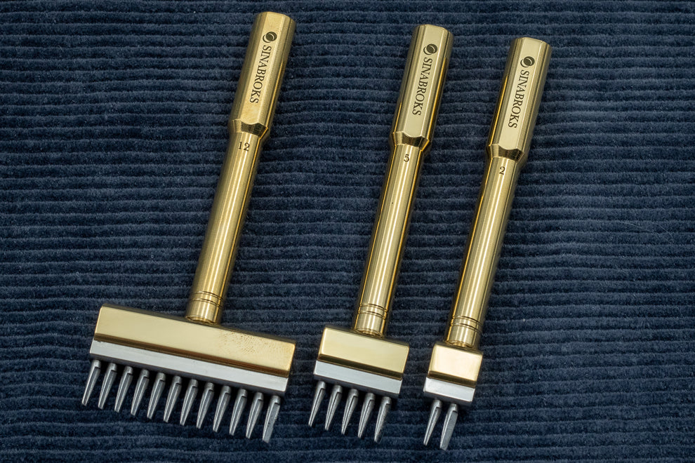 Sinabroks Pricking Irons - 2.2 mm teeth – Van Dijk leather supplies